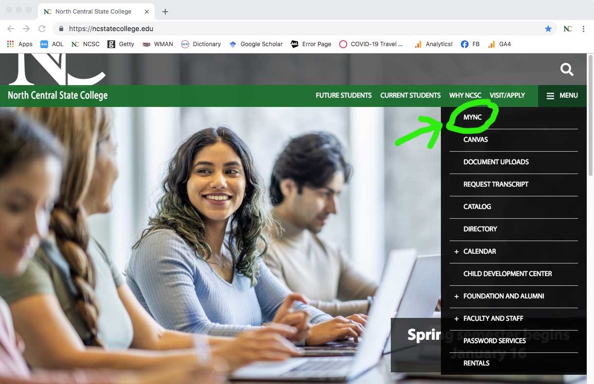 Help Documents and Tutorials - Faculty and Staff - North Central State ...